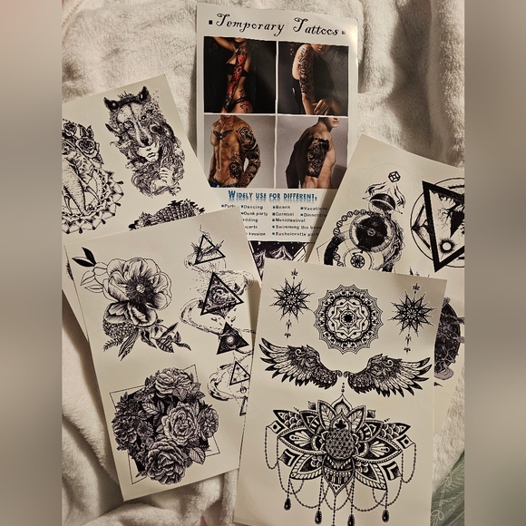 Other | Temporary Tattoo Sheets | Poshmark